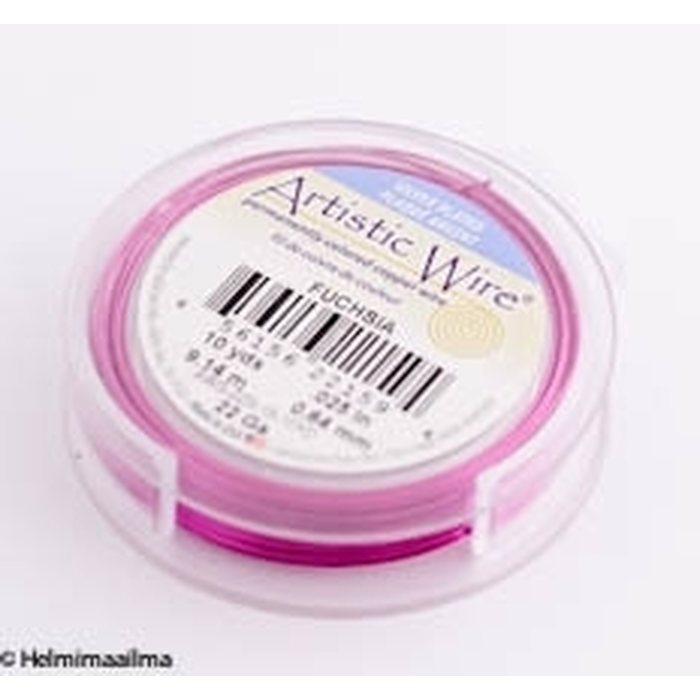Artistic wire kuparilanka 0,64 mm (22 GA) fuksia, 9,1 m puola | Artistic Wire kuparilangat ...